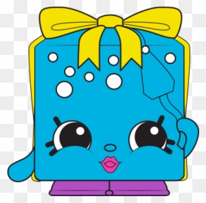 Collectors Guide Blue - Shopkins Blue Present - Free Transparent PNG ...