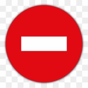 No Entry Safety Sign Pv06 - Icon - Free Transparent PNG Clipart Images ...