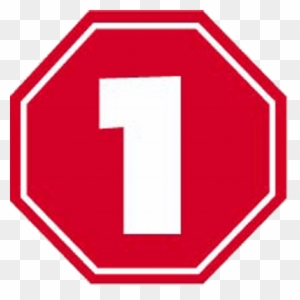 1-stop Design Shop - Stop Sign With A 1 - Free Transparent PNG Clipart ...