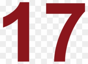 Number 17 In Red - Free Transparent PNG Clipart Images Download