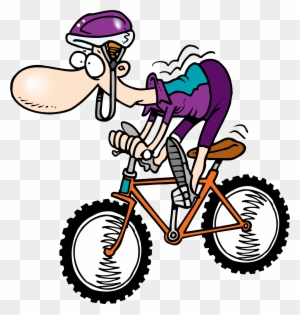 Cartoon Man On A Bike - Free Transparent PNG Clipart Images Download