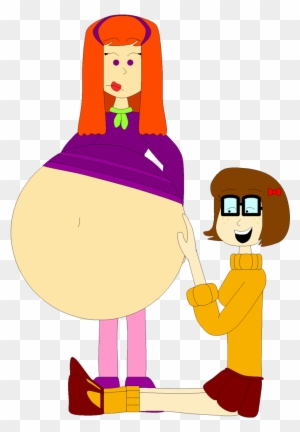 Daphne Resting Her Belly By Angry-signs - Comics - Full Size PNG Clipart Images Download