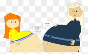 Candace And Stacy Belly Bump By Angry-signs - Phineas And Ferb Stacy ...