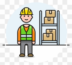 44 Warehouse Worker Male Caucasian - Cartoon - Free Transparent PNG ...