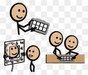 Student's Using A Variety Of Aac Devices - Aac Devices Clipart - Free ...