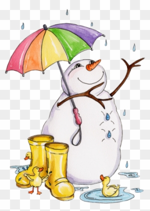 Snowman - Rain Rain Go Away - Free Transparent PNG Clipart Images Download