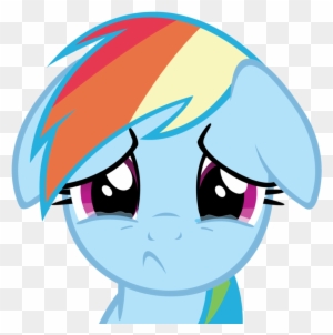 Rainbow Dash Cry By - Sad Rainbow Dash Gif - Free Transparent PNG ...