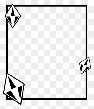 Photo Illustration Of A Blank Frame Border With Diamonds - Diamond ...