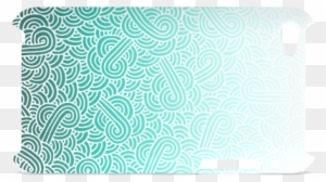 Ombre Turquoise Blue And White Swirls Doodles Hard - Mobile Phone ...