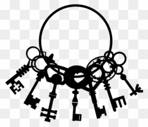 Keys Hanging Of A Circle In A Group Of Seven Vector - Tool - Free ...