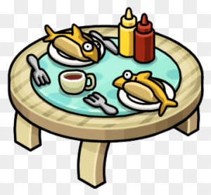Club Penguin - Club Penguin Furniture Table - Free Transparent PNG ...