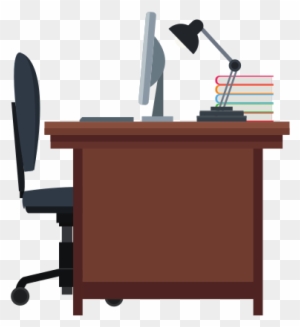Office Desk With Elements - Labor - Free Transparent PNG Clipart Images ...