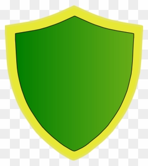 Balck And Yellow White Shield Clip Art - Yellow Black Shield Png - Free ...