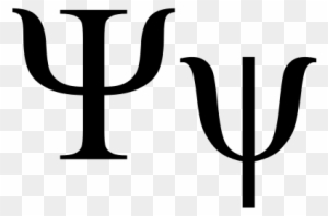 Psi, The Greek Letter And Symbol Of Psychology Which - Psi Vector ...