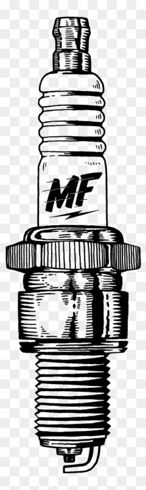 Spark Plug Tattoo Finger