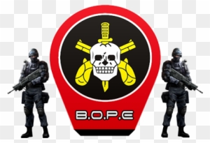 ~área Livre Para Que O Líder Poste Seu Manual - Bope Square Sticker 3 ...