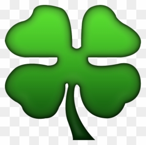 4 Leaf Clover Emoji - Free Transparent PNG Clipart Images Download
