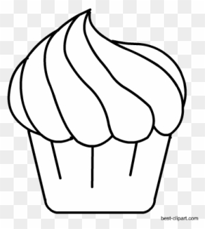Cupcake Clipart Black And White, Transparent PNG Clipart Images Free ...