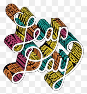 Let's Celebrate Leap Day - Leap Year Typography - Free Transparent PNG ...