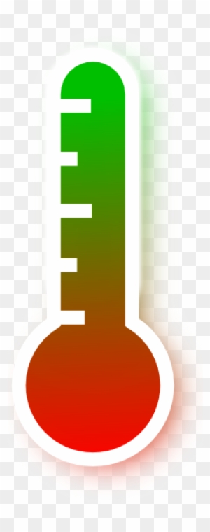 Red To Green Gradient Thermometer Clip Art At Clker - Thermometer ...