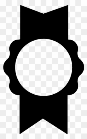 Symbolic Medal With Ribbon Vector - Ribbon Award Black White - Free ...
