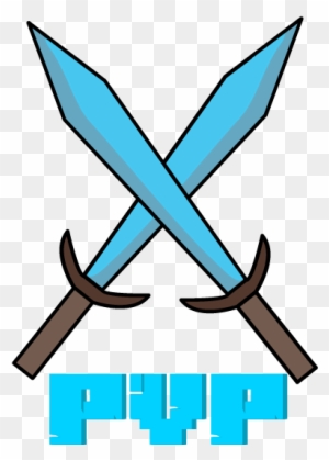 Cartoonish Diamond Swords - Pvp Logo Png - Free Transparent PNG Clipart ...