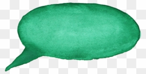 Green Bubble - Green Watercolor Speech Bubble - Full Size PNG Clipart ...