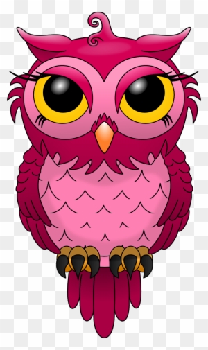Pink Owl Background