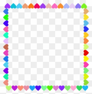 Hearts Clipart Heart Frame - Glitter Gif Rainbow Heart - Free ...