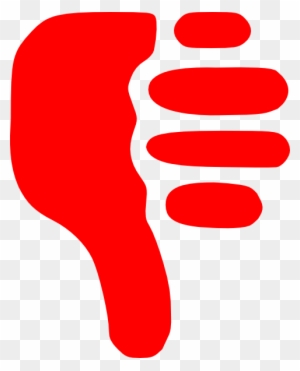 Smiley Face Thumbs Down Clipart - Red Thumbs Down Transparent ...