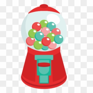 Gumball Machine Valentine Clip Art Svg Scrapbook Cut - Gumball Clipart ...
