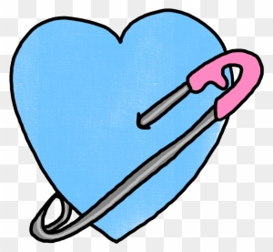 Heart Pinned Transparent Overlay By Mcjjang Heart Pinned - Blue Heart ...