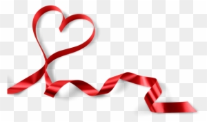 Heart-shaped Red Ribbon - Red Ribbon - Free Transparent PNG Clipart ...