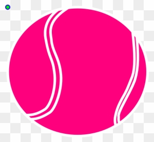 Clipart Pink Ball Bright Tennis Clip Art At Clker Com - Pink Tennis ...