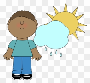 Kid Weather Reporter Clipart