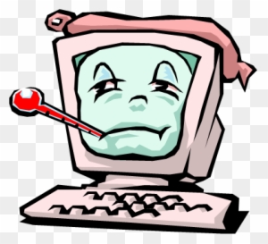Sick Computer - Computer Get Sick Cartoon - Free Transparent PNG ...