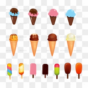 Ice Cream And Candy Vector Collection - Ice Cream Candy Vector - Free ...