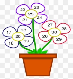 Flower Chart Clip Art - Number - Free Transparent PNG Clipart Images ...