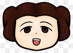 Chibi Princess Leia By Digimoe - Princess Leia Hair Cartoon - Free ...