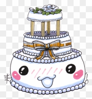 Chibi Wedding Cake By Animegirlmika - Wedding Cake - Free Transparent ...