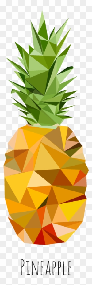 Low Poly Pineapple I Created In Illustrator Nanas Pineapple - Low Poly ...