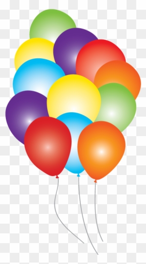 Rainbow Party Balloons - Rainbow Party - Free Transparent PNG Clipart ...