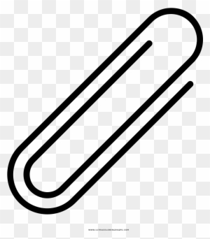 Paper Clip Coloring Page - Drawing - Free Transparent PNG Clipart ...
