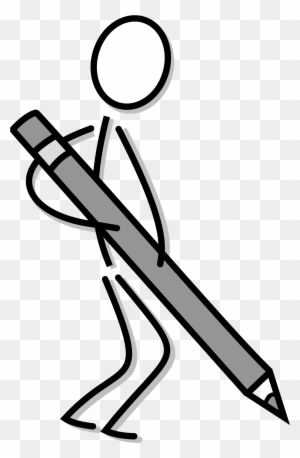 Writing Computer Icons Stick Figure Clip Art - Writing Icon - Free ...