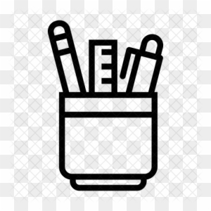 Pencil Cup Png Clipart Image - School Vector - Free Transparent PNG ...