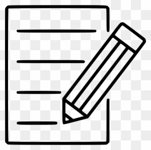 Pencil Writing Clip Art Black And White