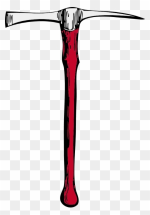Vector Clip Art - Cartoon Pickaxe - Free Transparent PNG Clipart Images ...