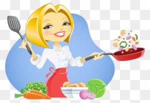 More From My Site - Cooking Lady Vector - Free Transparent PNG Clipart ...