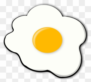 Illustration Of An Egg Cooked Sunny Side Up - Sunny Side Up ...