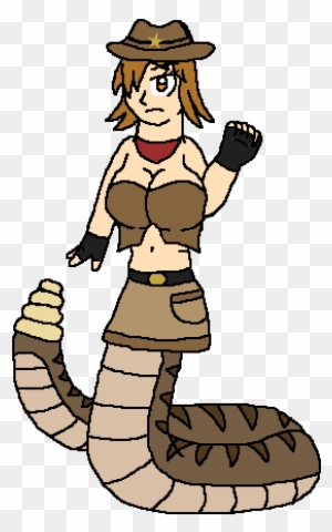 Rattlesnake Lamia By Azure-mage88 - Art - Free Transparent PNG Clipart ...